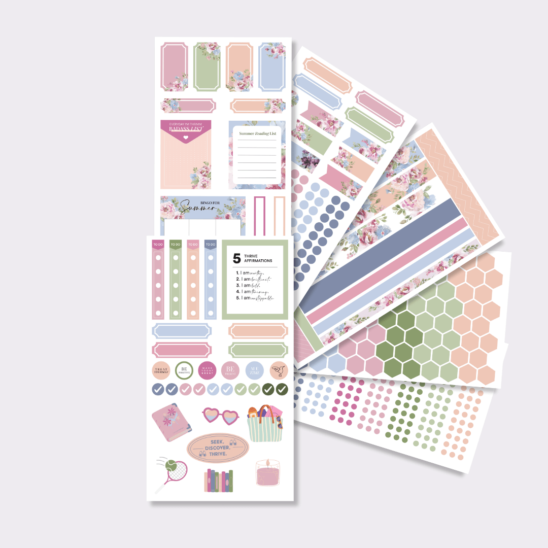 Monthly Sticker Pack – Silk + Sonder